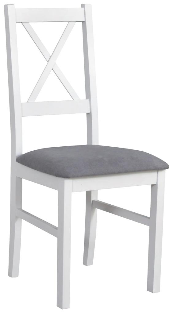 Jídelní židle Ganda 10 Zvolte dřevo: Bílá, Zvolte látku: látka 17b