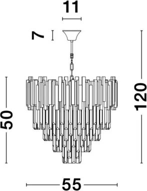 Závěsné svítidlo NOVA LUCE GRANE E14 9181200 bez žárovky
