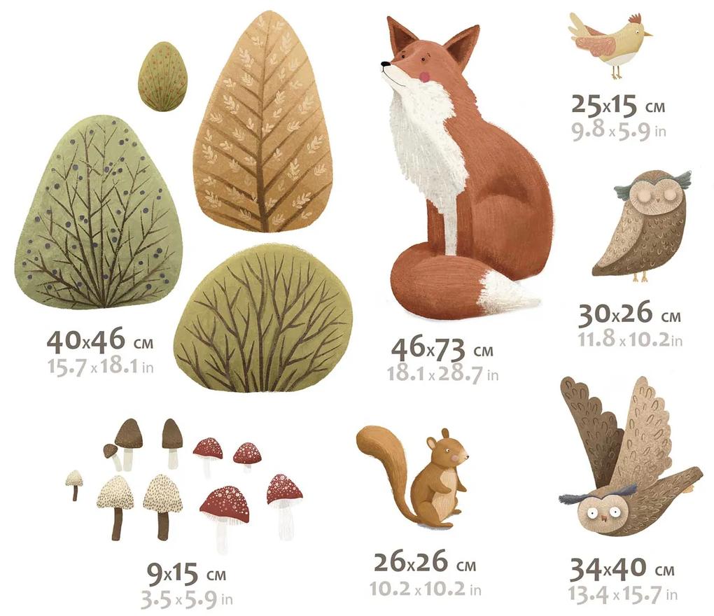 Lesní kolekce - samolepky Little Fox