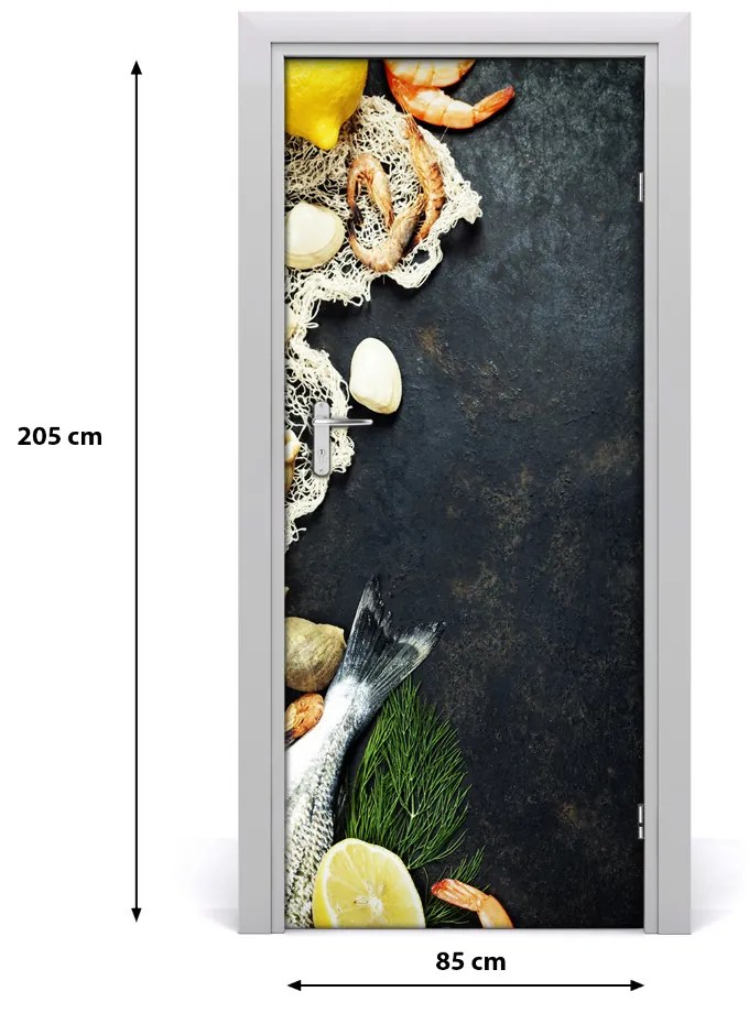 Fototapeta na dveře samolepící ovoce moře 85x205 cm