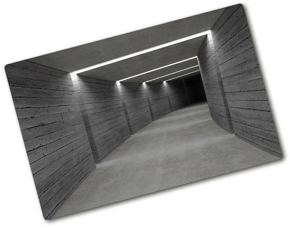 Wallmuralia Kuchyňská deska skleněná Betonový tunel architektura 80x52 cm