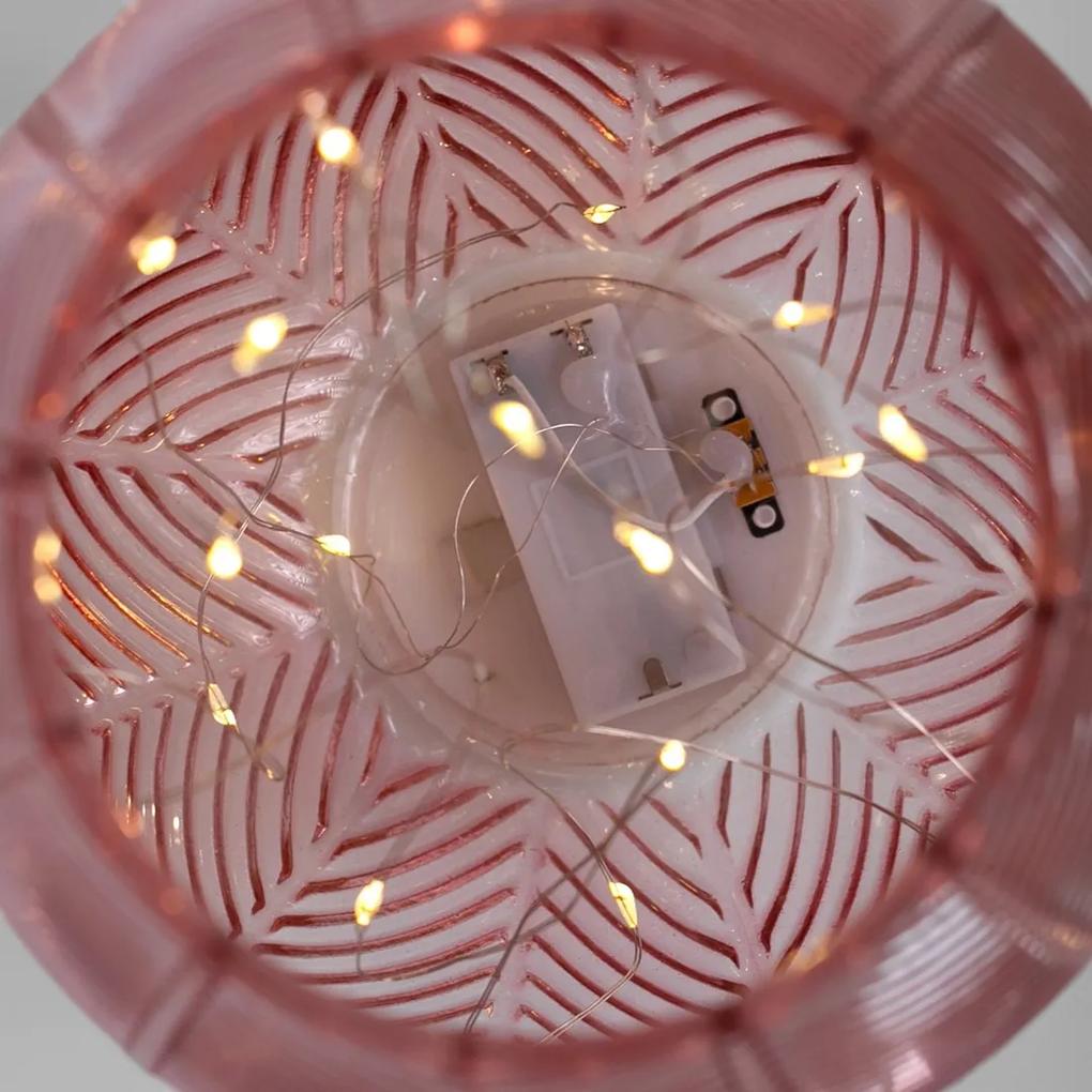 LED dekorace Murcia pudrově růžová