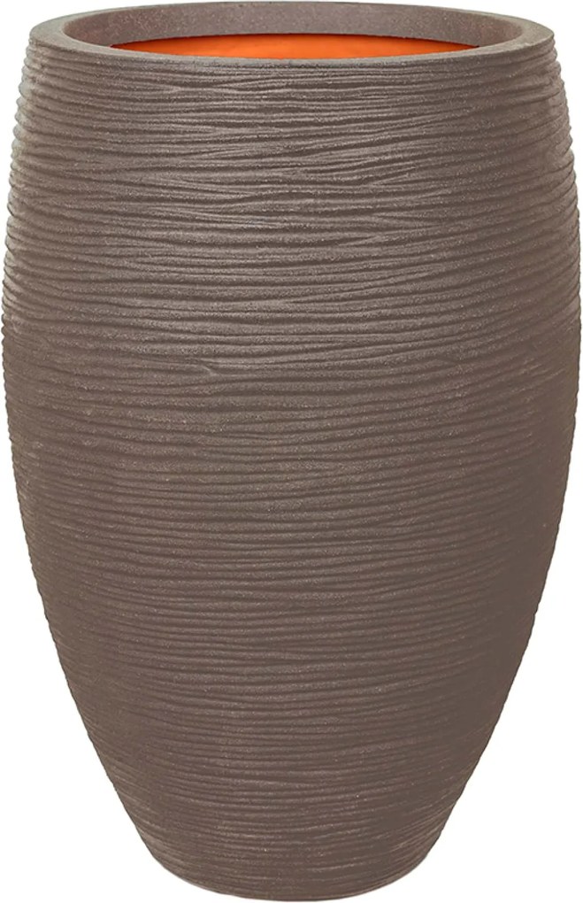 Capi Nature Rib NL Vase Elegant Deluxe Warm Taupe Ø 50 cm / V 72 cm