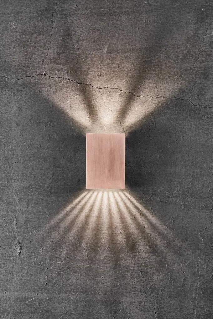 NOR 2019041030 Venkovní nástěnné svítidlo Fold 10 2x3,5W LED měď čirá - NORDLUX