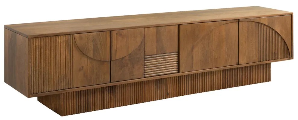 Massive home | Televizní stolek Art Deco 200cm masiv hnědé mango