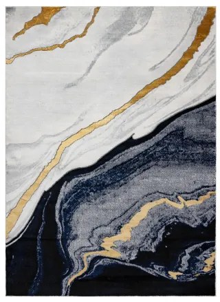 koberec EMERALD výhradní 1017 glamour, stylový mramor tmavě modrý / z velikost 120x170 cm | krásné koberce cz
