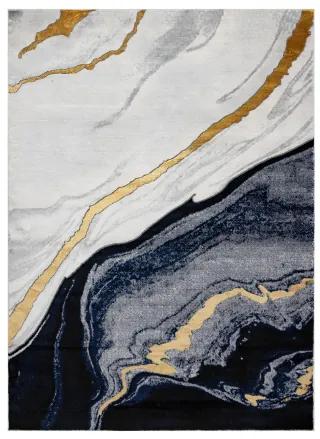 koberec EMERALD výhradní 1017 glamour, stylový mramor tmavě modrý / z velikost 160x220 cm | krásné koberce cz