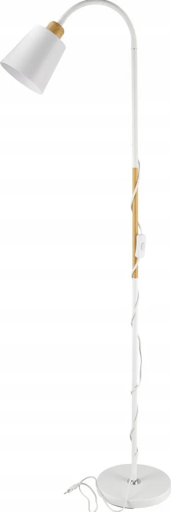 BERGE LED stojací lampa 1xE27 150cm bílá