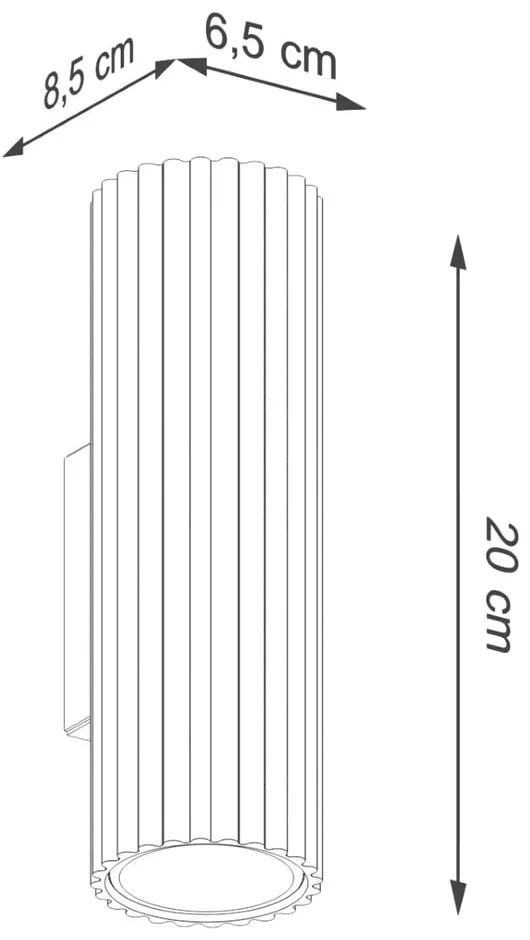 Krémové nástěnné svítidlo Gleam – Sollux