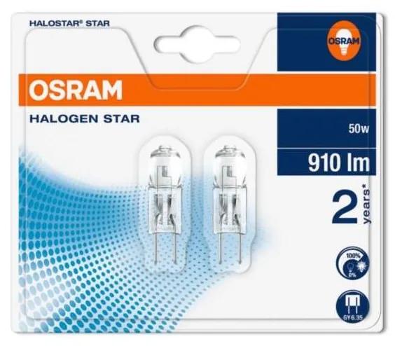 Osram SADA 2x Žárovka HALOSTAR GY6,35/50W/12V 2950K - Osram P224771