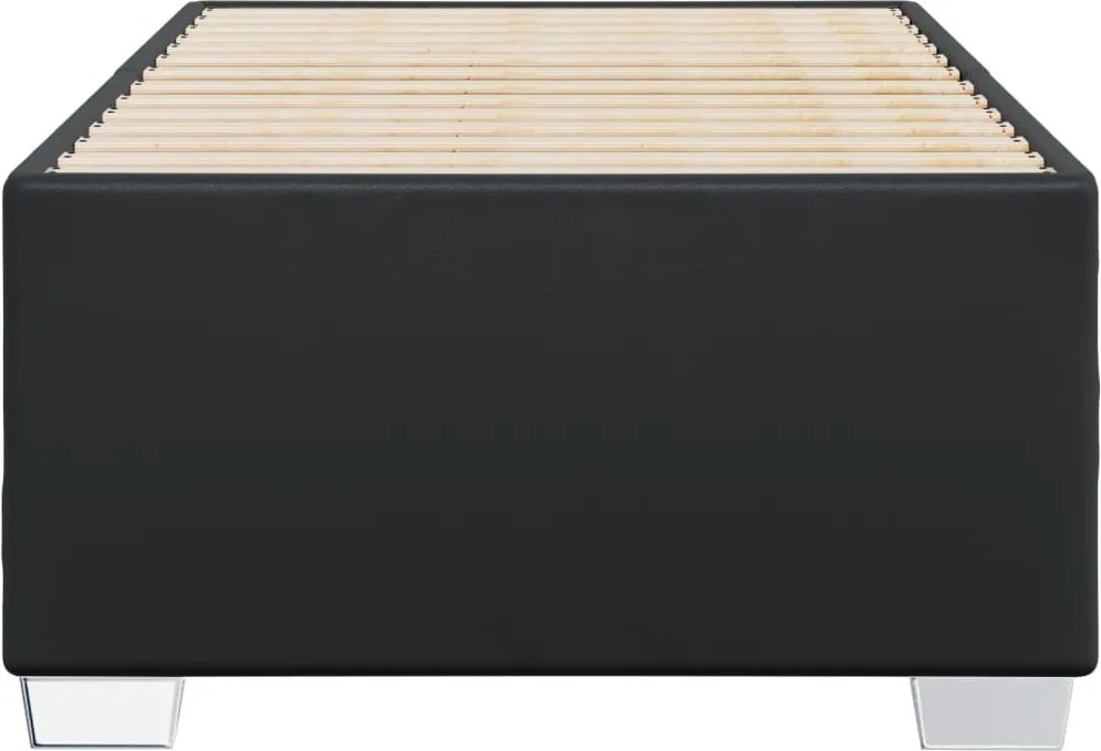 Rám postele černá 100 x 200 cm umělá kůže 3284544
