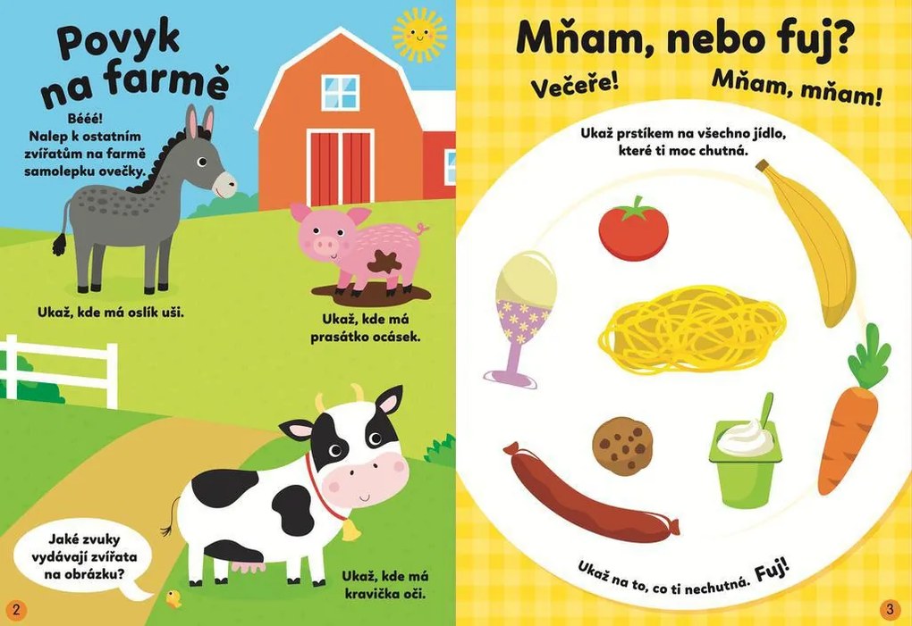 Svojtka Zábava se samolepkami pro dvouleté