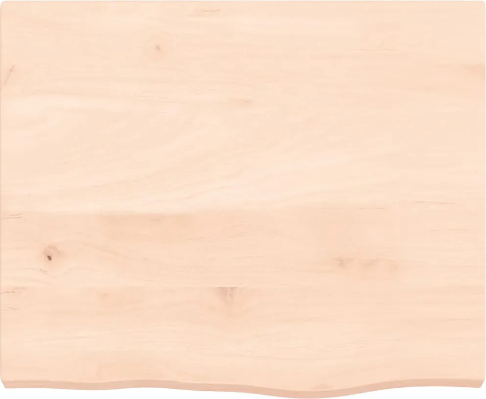 Koupelnová deska 60x50x(2-4) cm neošetřené masivní dřevo 3156012