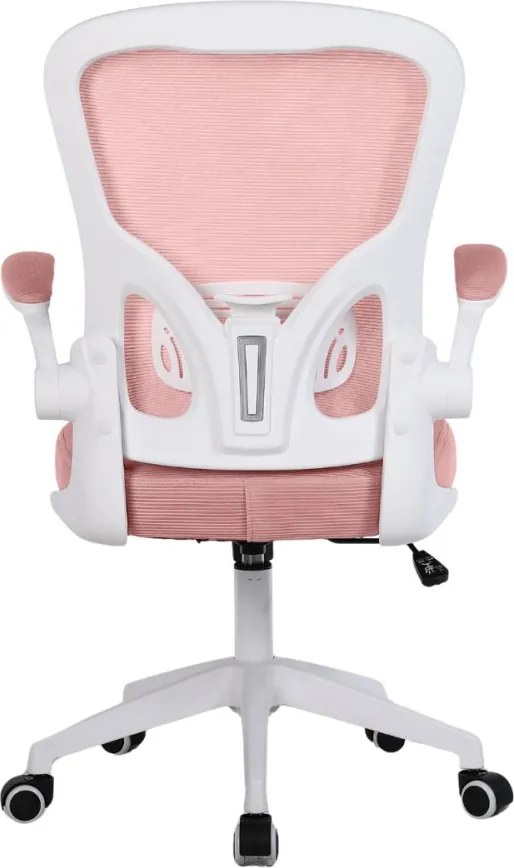 Dětská otočná židle Neoseat LEXI — látka, růžová