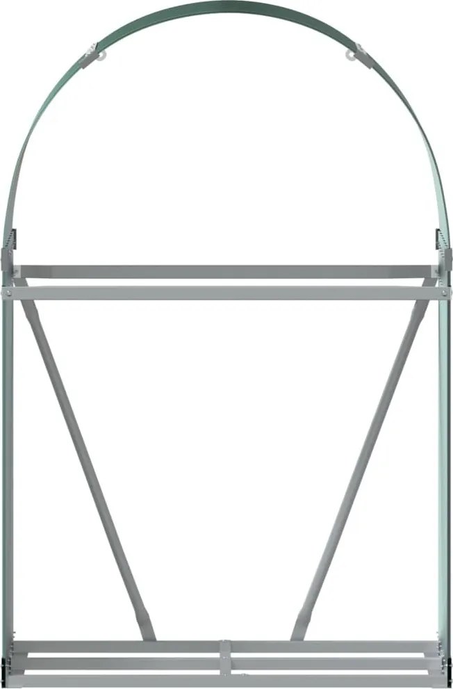 vidaXL Stojan na dřevo 80 x 45 x 120 cm pozinkovaná ocel [364539] Barva: Stříbrná