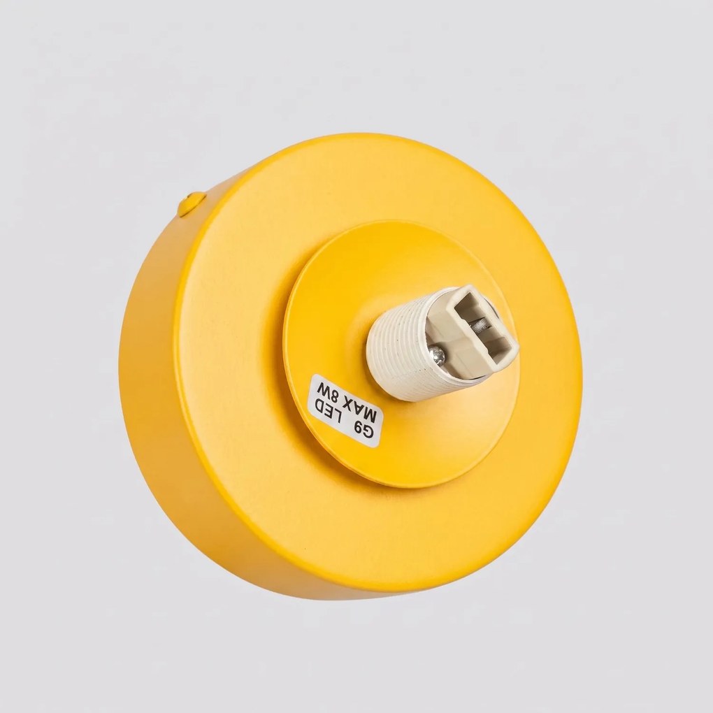 Sollux Lighting Nástěnné svítidlo YOLI 1 žluté s vypínačem