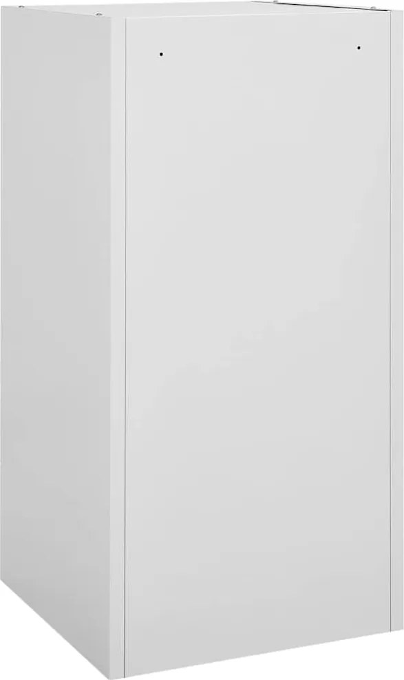 Skříňka na sedlo světle šedá 53 x 53 x 105 cm ocel 339604