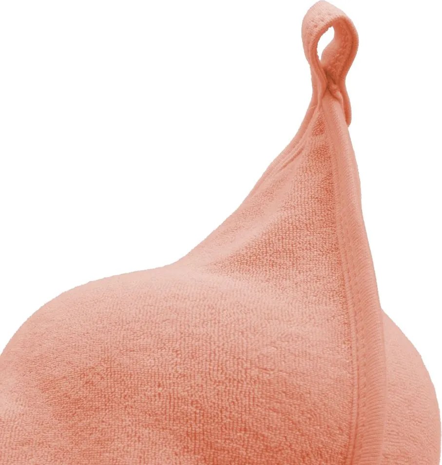 Dětská luxusní froté osuška s kapucí New Baby Comfortably 80x80 cm pink