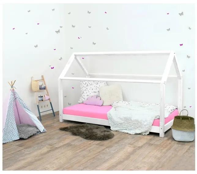 Bílá dětská postel bez bočnic ze smrkového dřeva Benlemi Tery, 80 x 200 cm