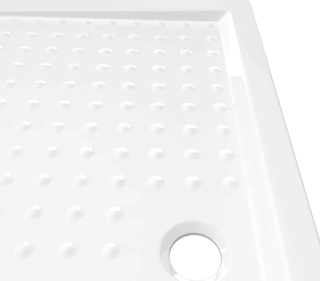 vidaXL Sprchová vanička s puntíky bílá 80 x 120 x 4 cm ABS [148901]