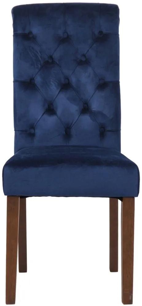 Bhm germany Jídelní židle Lisburn, samet, modrá