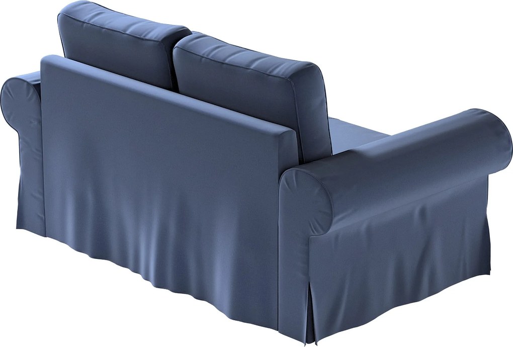 Potah na pohovku IKEA Backabro 2-místná, rozkládací barva tmavě modrá látka sametová