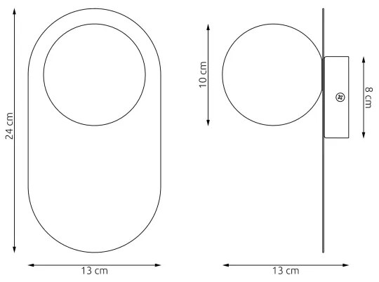 Nástěnné svítidlo VIVA 1xG9/8W/230V bílá