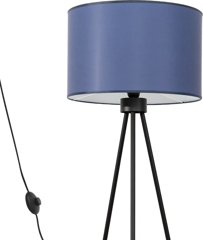Sollux Lighting Stojací lampa NEVIA tmavě modrá