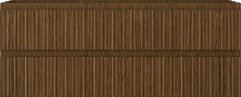 Mexen Rivel, koupelnová skříňka 120 cm, 2 zásuvky, drážkovaná, ořech, 91A20-12047-2-BFF86