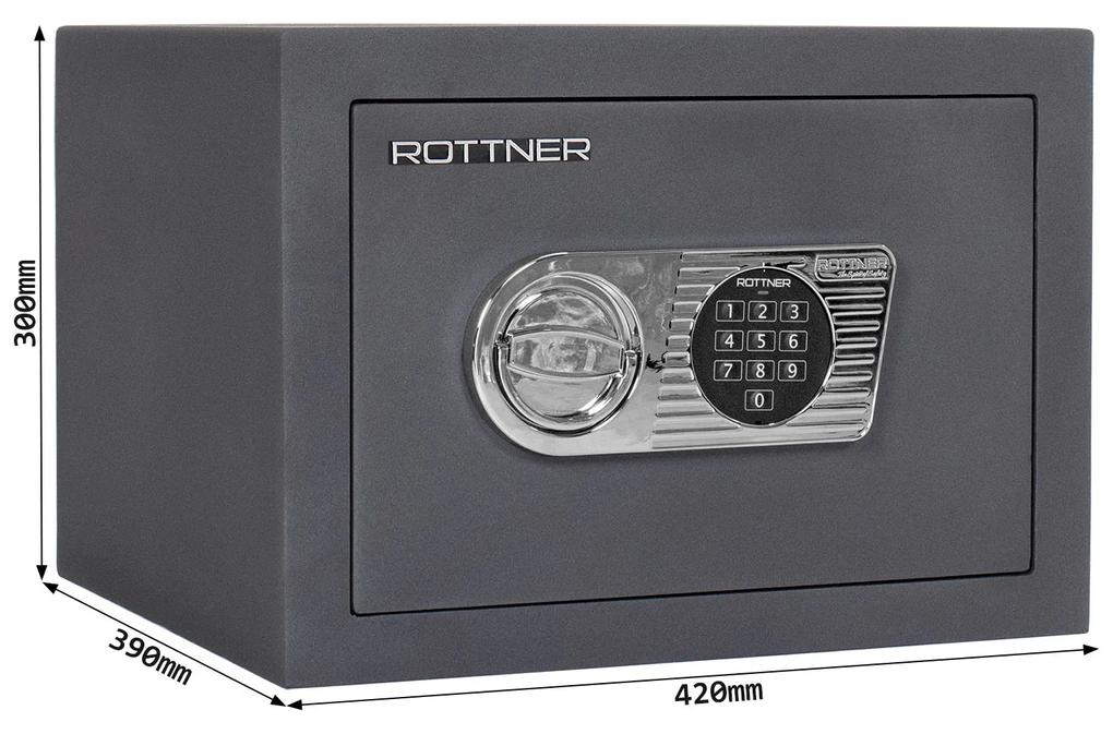 Rottner Toscana 40 EL nábytkový elektronický trezor černý
