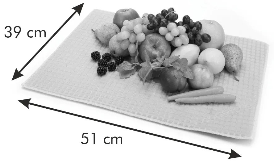 TESCOMA Odkapávač na ovoce a zeleninu PRESTO 51 x 39 cm