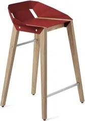 Barová židle Tabanda DIAGO, 62cm, dubová podnož (RAL3000)