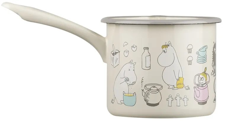 Kastrol Moomins Bon Appétit 1,3l, smalt / béžový