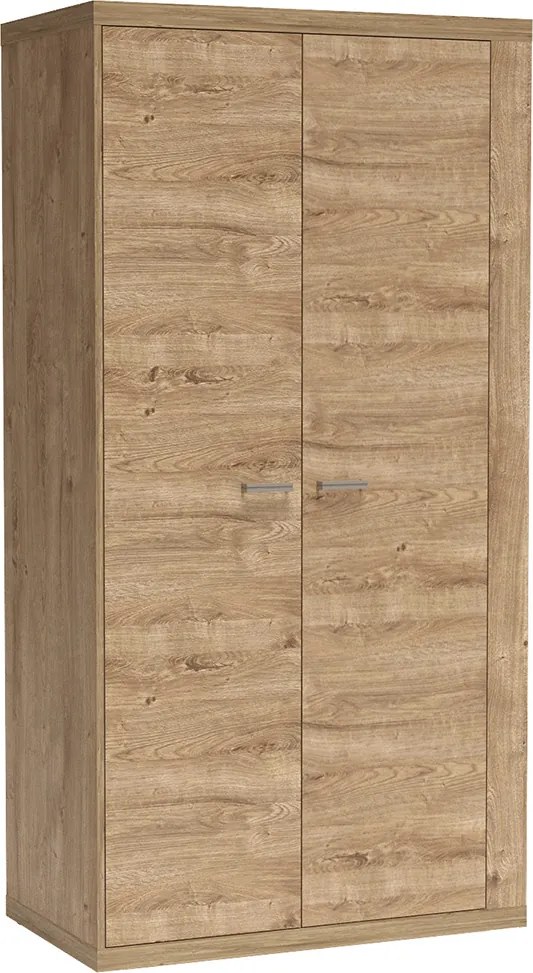 NATURAL | šatní skříň N1 s policí a šatní tyčí | 102 cm | dub ribbeck