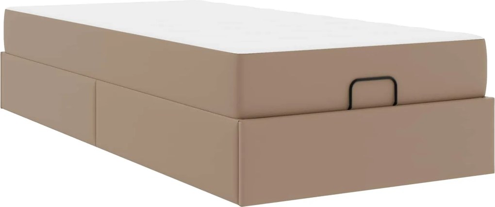 Rám postele s matrací Jiný 2 ks Žlutohnědá PVC 3399416