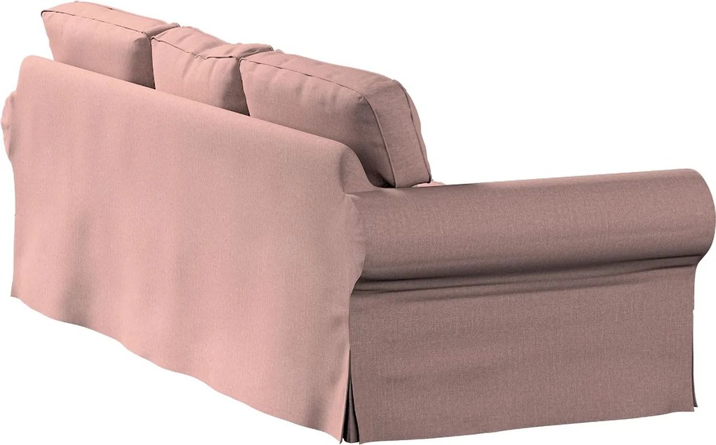 Potah na pohovku IKEA Ektorp 3-místná, rozkládací STARÝ MODEL PIXBO barva růžová látka pletený vzor