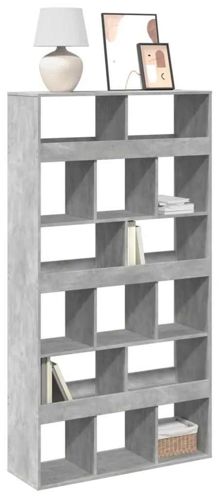 Knihovna betonově šedá 100 x 33 x 187,5 cm kompozitní dřevo 3309378