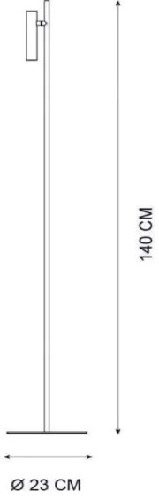 Lucide 79781/05/30 - LED Stmívatelná stojací lampa PHILON LED/4,5W/230V