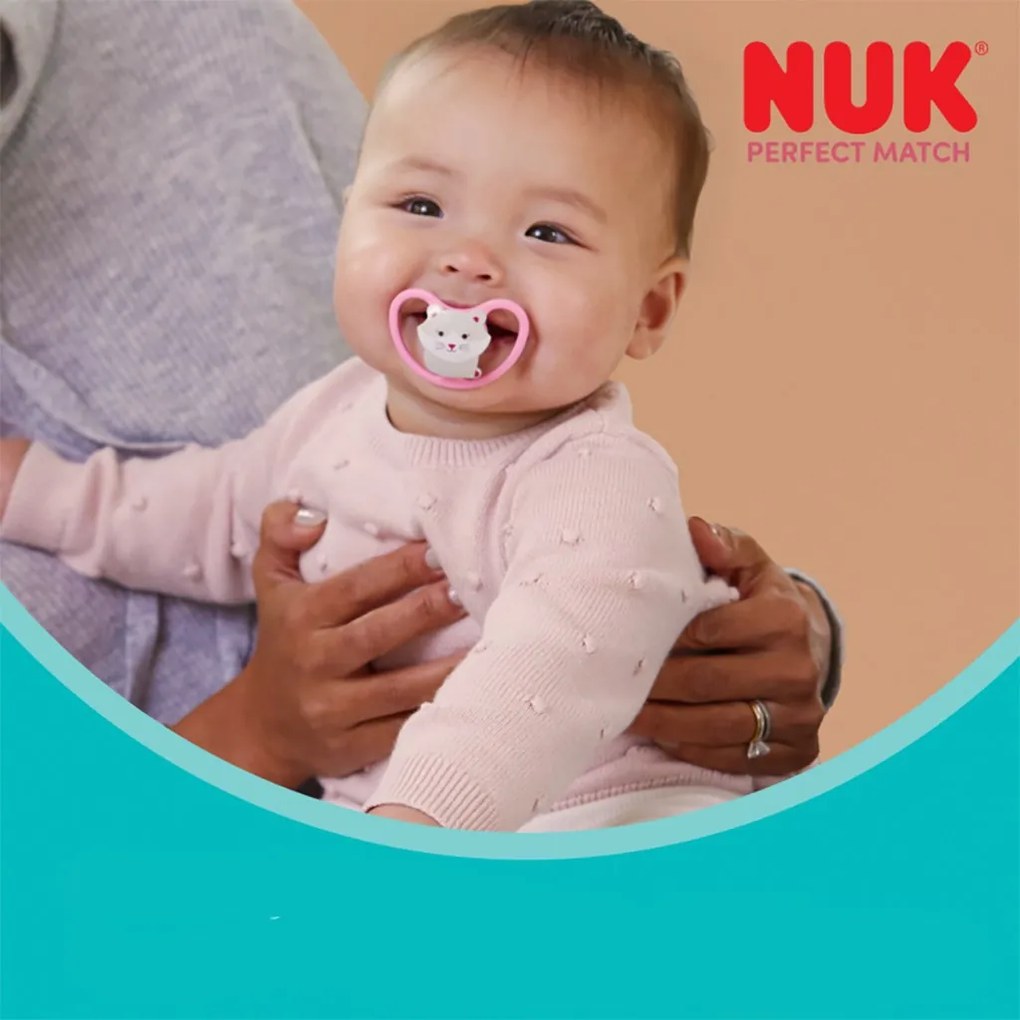 Dudlík NUK Perfect Match Air Night FIREFLY/LION 0-6m 2ks box velikost 0-6 m