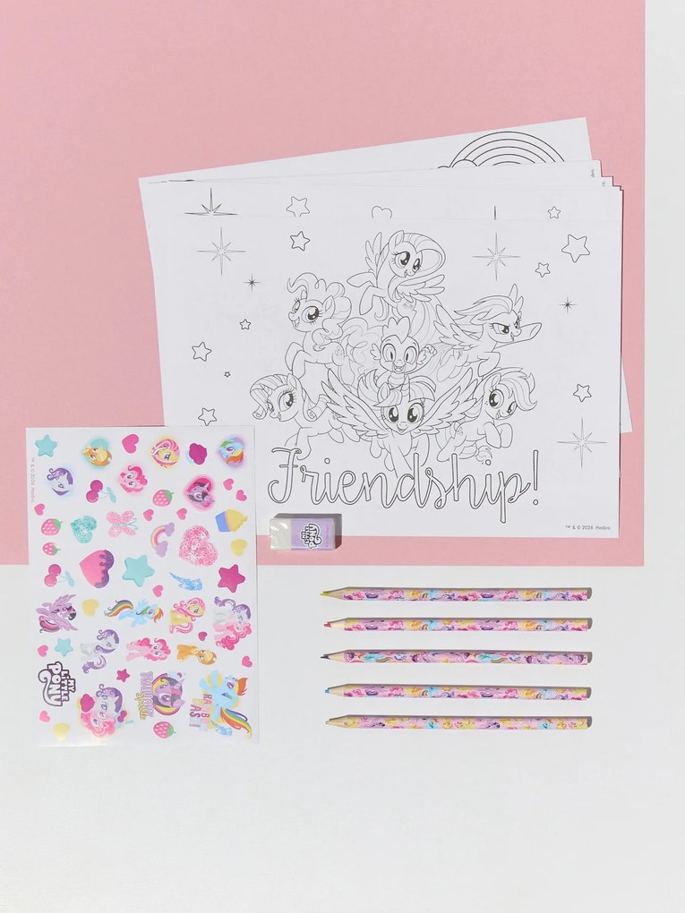 Sinsay - Sada na vybarvování se samolepkami 17 pack My Little Pony - růžová