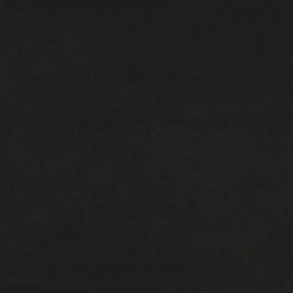 Válenda s matrací černá 80 x 200 cm samet,  3196664