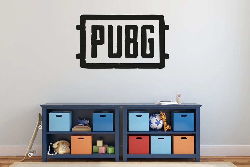 Lepy.cz Samolepka na zeď PUBG Velikost (šířka x výška): 50x29cm, Barevná varianta: Lípová zelená