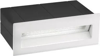 NV 726405 Venkovní zapuštěné svítidlo do zdi KRYPTON bílý hliník LED 3W 3000K 220-240V 17st. IP54 - NOVA LUCE