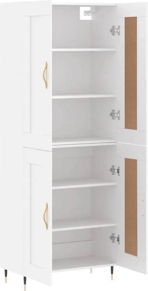 Skříň highboard bílá 69,5 x 34 x 180 cm kompozitní dřevo 3199665