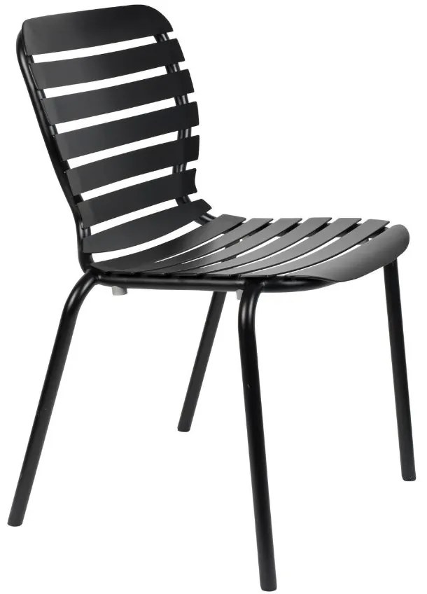 OnaDnes -20% Černá kovová zahradní židle ZUIVER VONDEL
