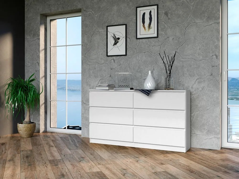 FALCO Komoda Malvína M6 140 bílá