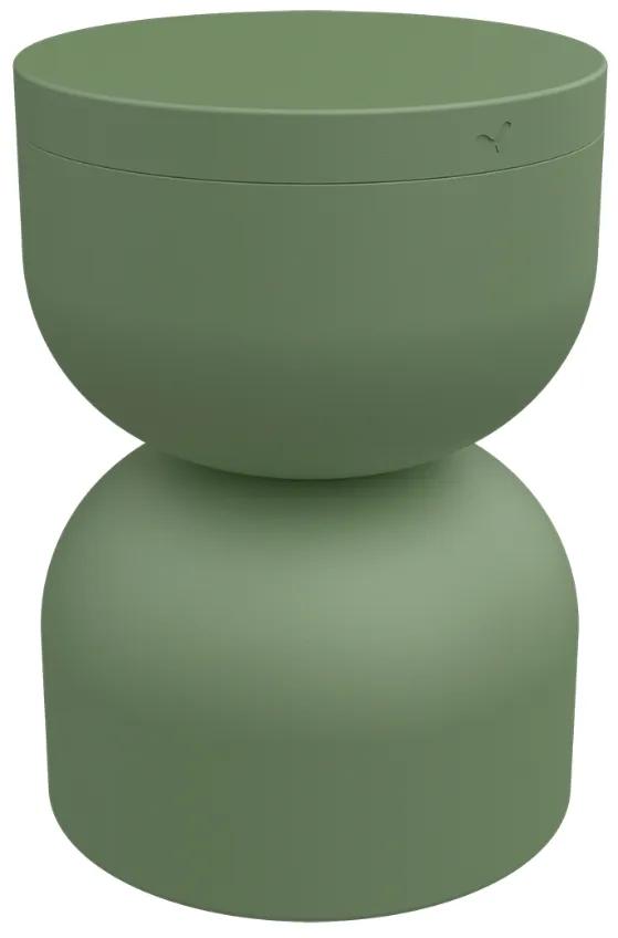 OnaDnes -20% Kaktusově zelený hliníkový zahradní stolek Fermob Piapolo 32 cm