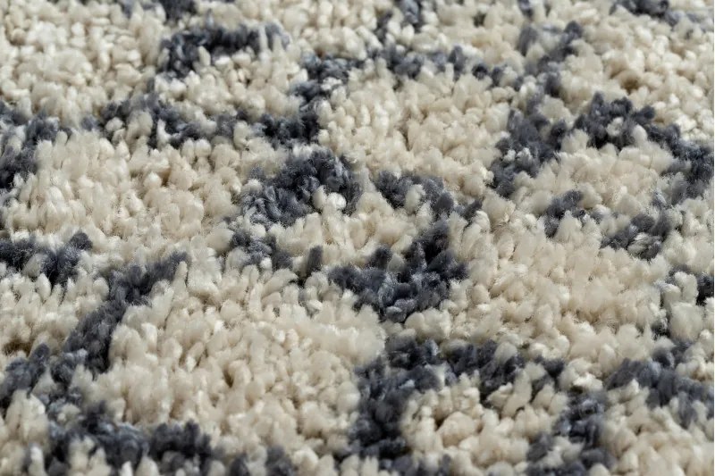 Dywany Łuszczów, Kusový koberec Berber Agadir G0522 cream and grey kruh, 120x120 (průměr) kruh, béžová, chodba / předsíň