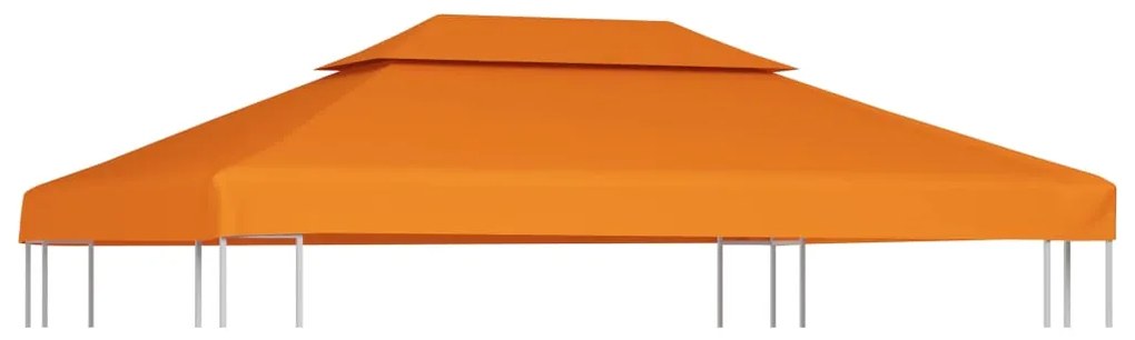 Náhradní střecha na altán 310 g/m² oranžová 3 x 4 m