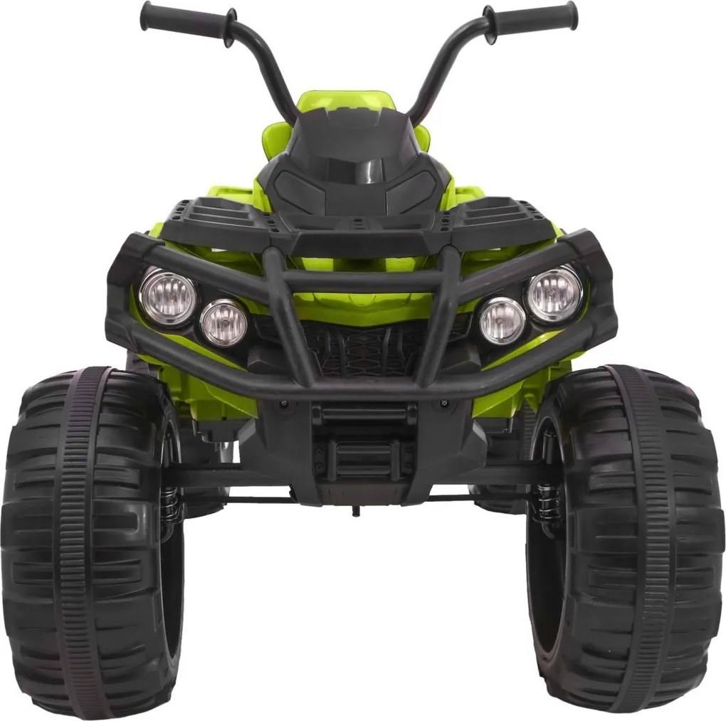 Ramiz Dětská čtyřkolka ATV na baterie zelená + EVA kola + MP3 rádio + LED + pomalý start